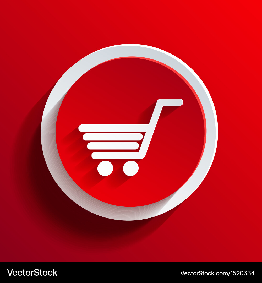 Red circle icon eps10 Royalty Free Vector Image