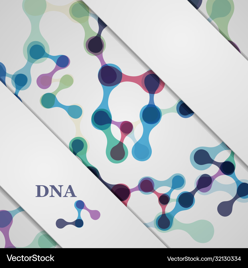 Set digital backgrounds for dna molecule Vector Image