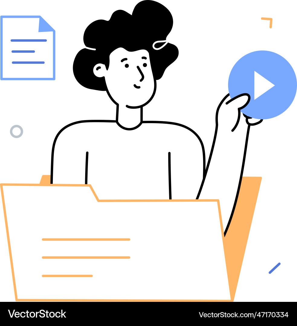 Video content Royalty Free Vector Image - VectorStock