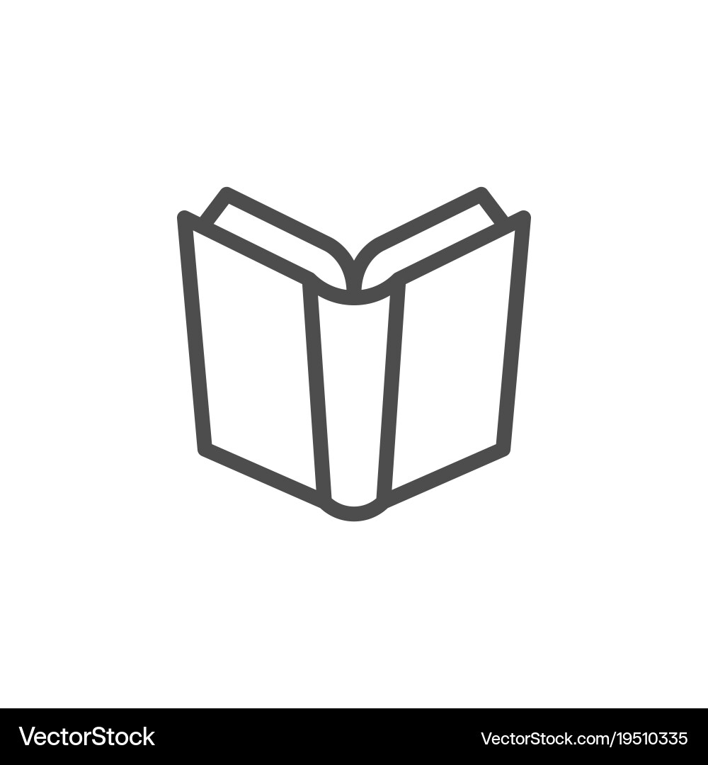 Book Icon - Line Style Royalty Free Vector Image