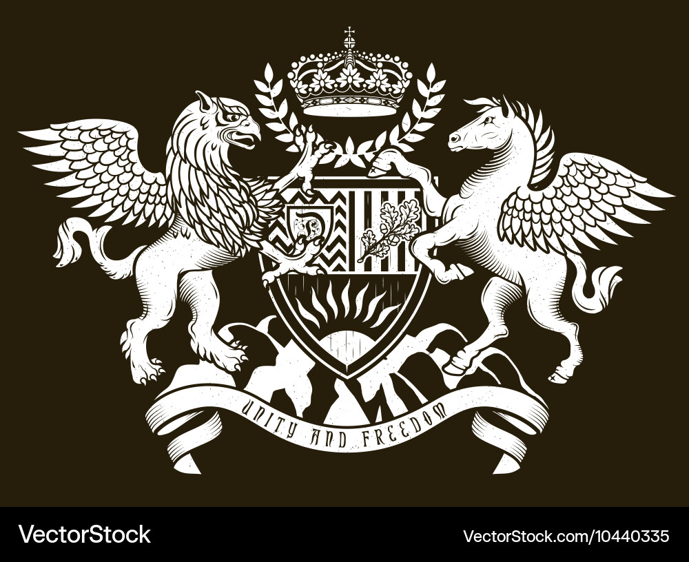 Coat of arms knight Royalty Free Vector Image - VectorStock