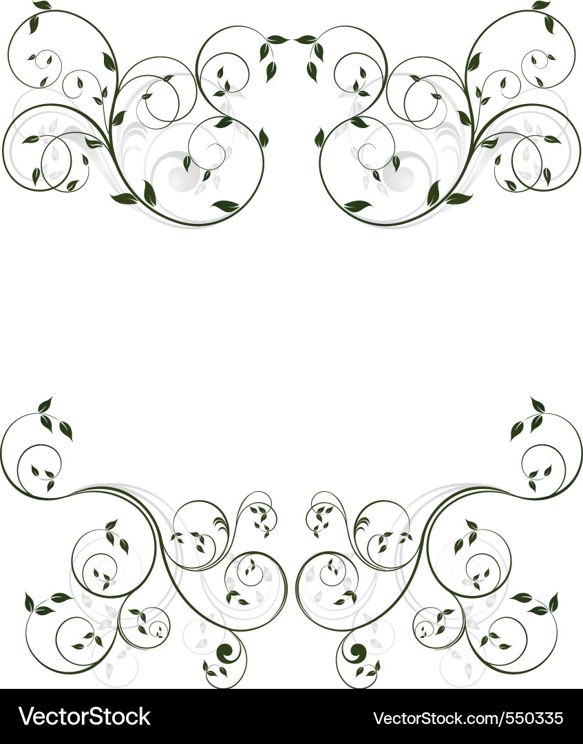 Floral design Royalty Free Vector Image - VectorStock