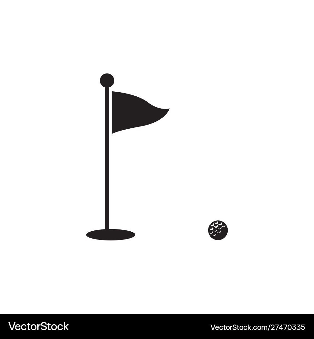 Golf silhouette icon symbols Royalty Free Vector Image