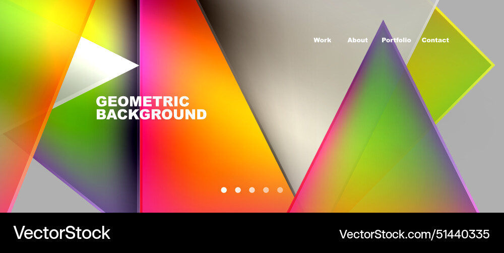 Metal triangles with colorful bright Royalty Free Vector