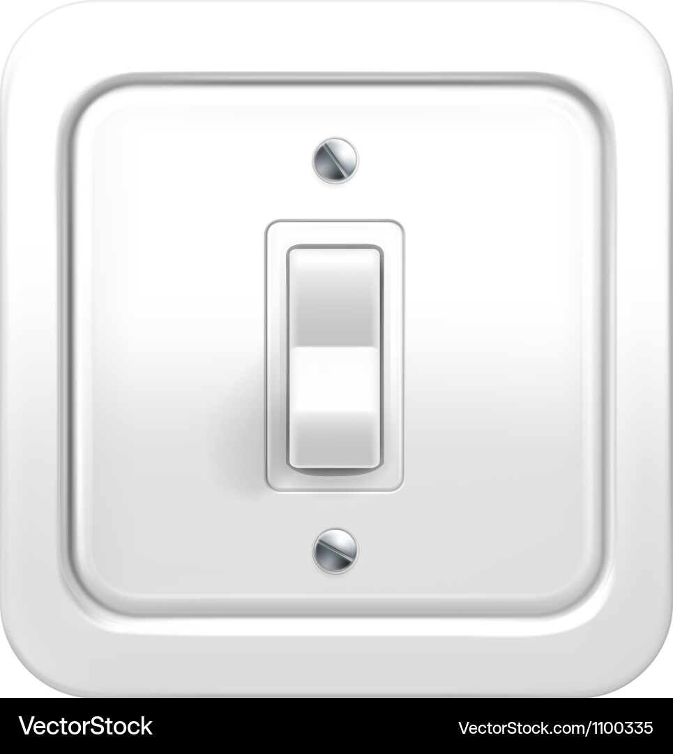 Modern Light Switch Illustration Royalty Free Vector Image