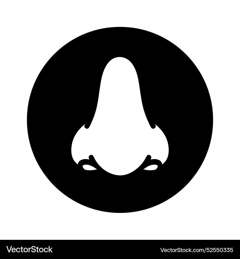 Nose icon design human Royalty Free Vector Image