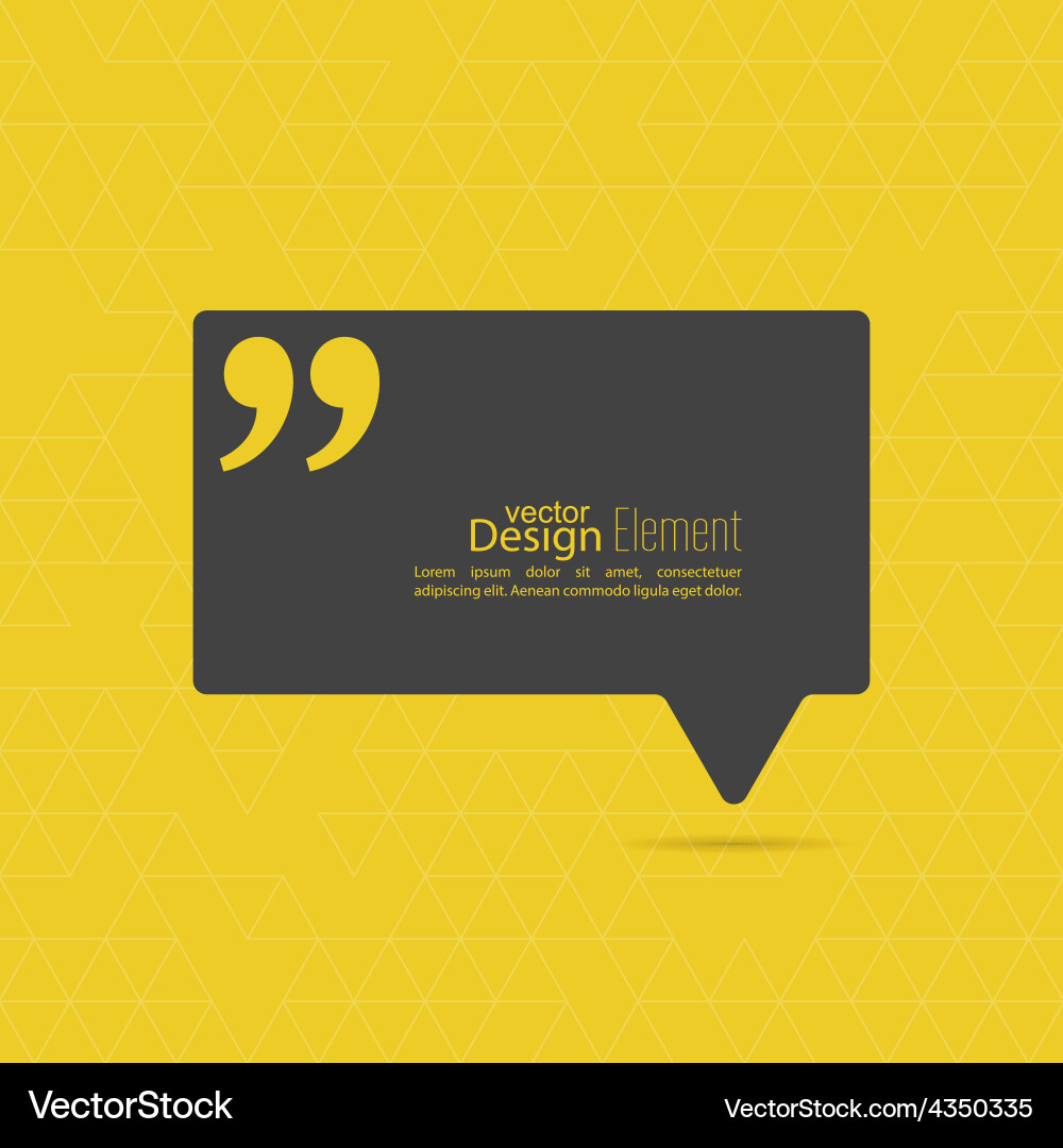 Quotation mark Royalty Free Vector Image - VectorStock