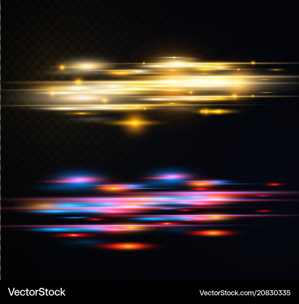 Red and blue special effect luminous Royalty Free Vector