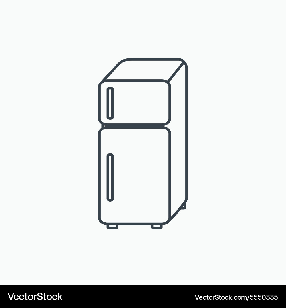 Refrigerator icon fridge sign Royalty Free Vector Image