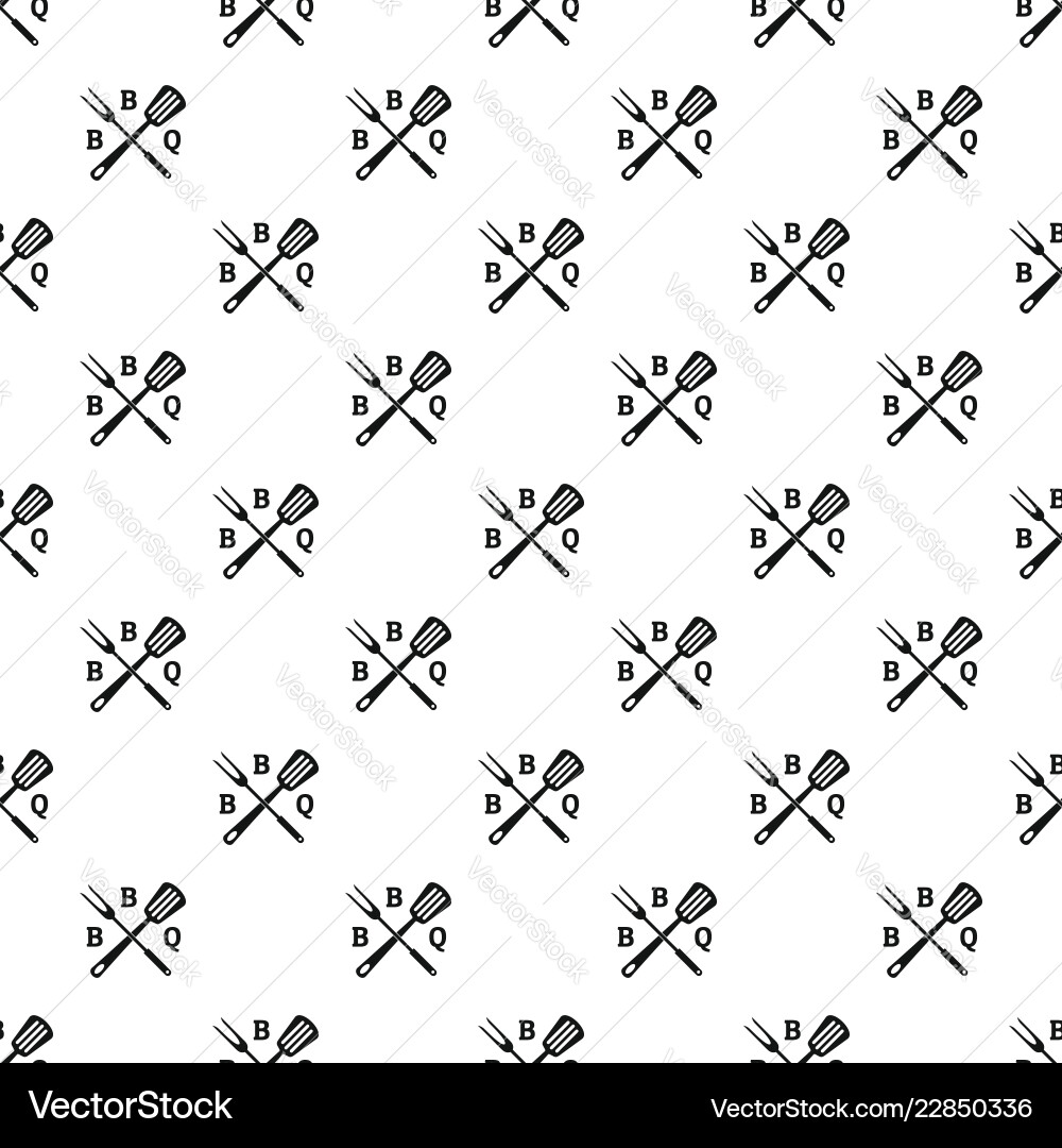 Bbq pattern seamless Royalty Free Vector Image
