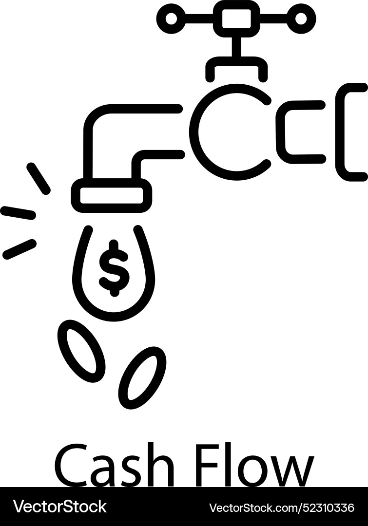 Cash flow Royalty Free Vector Image - VectorStock