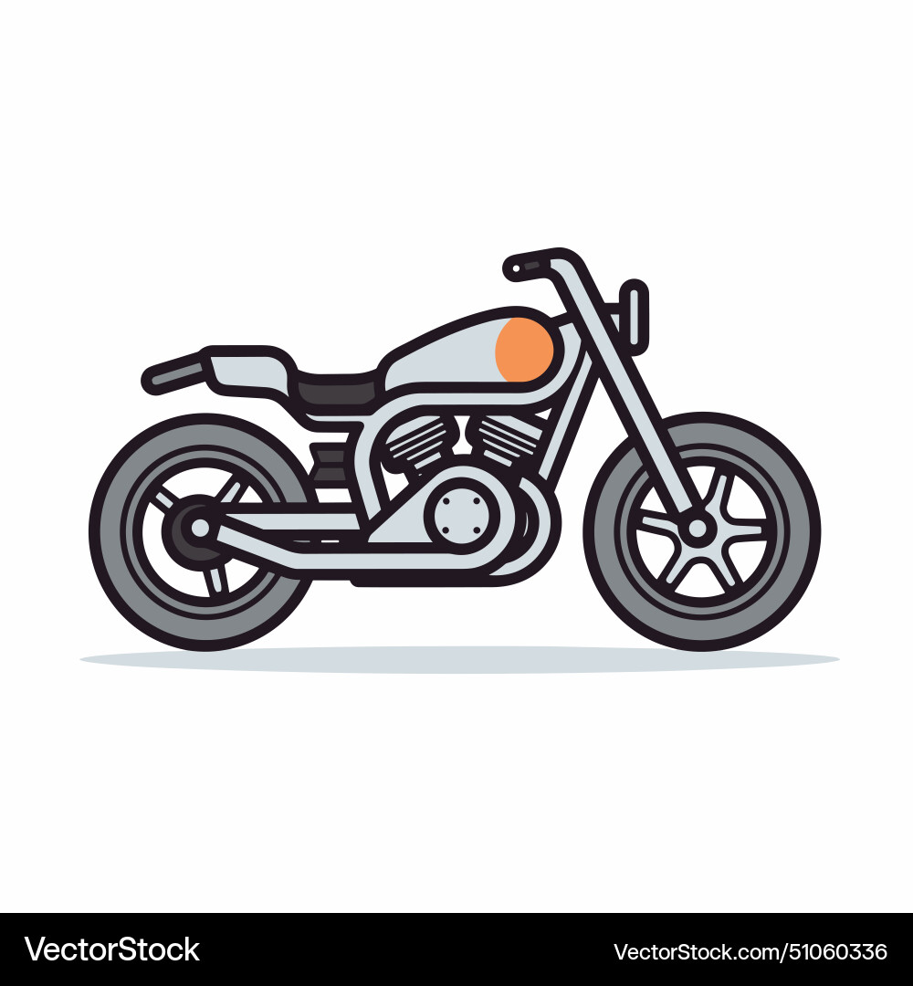 Classic motorcycle Royalty Free Vector Image - VectorStock