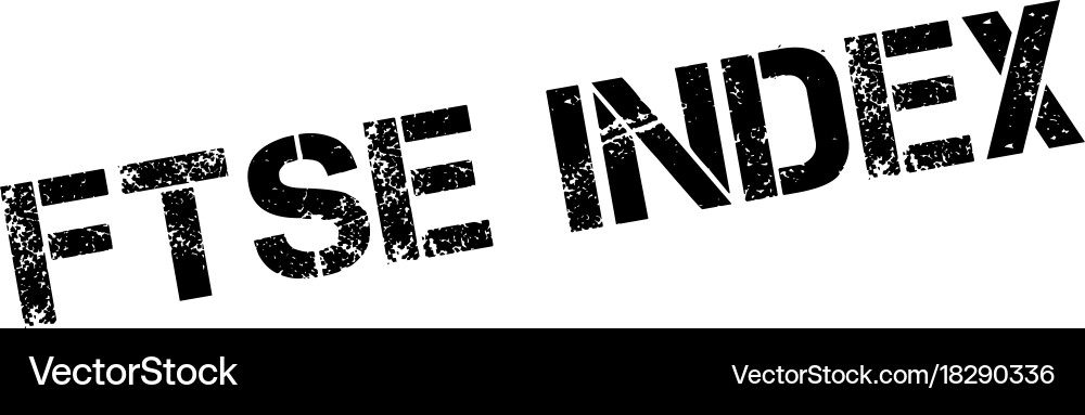Ftse index rubber stamp Royalty Free Vector Image