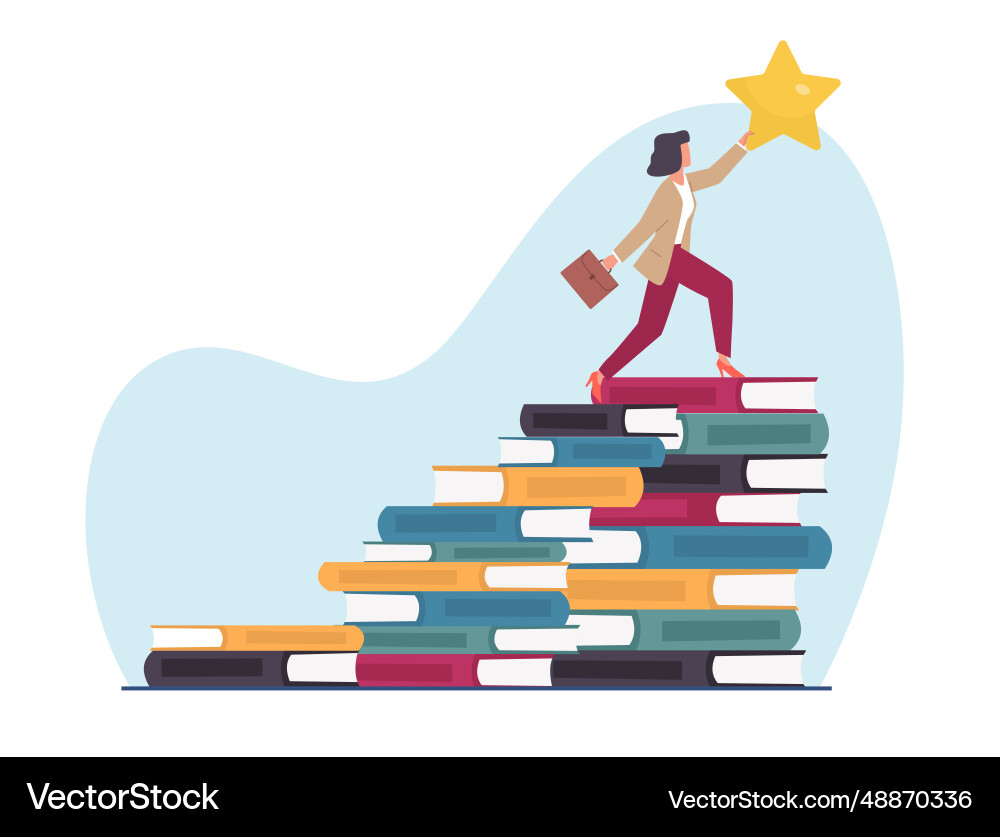 Knowledge & Goal Achievement Royalty Free Vector Image