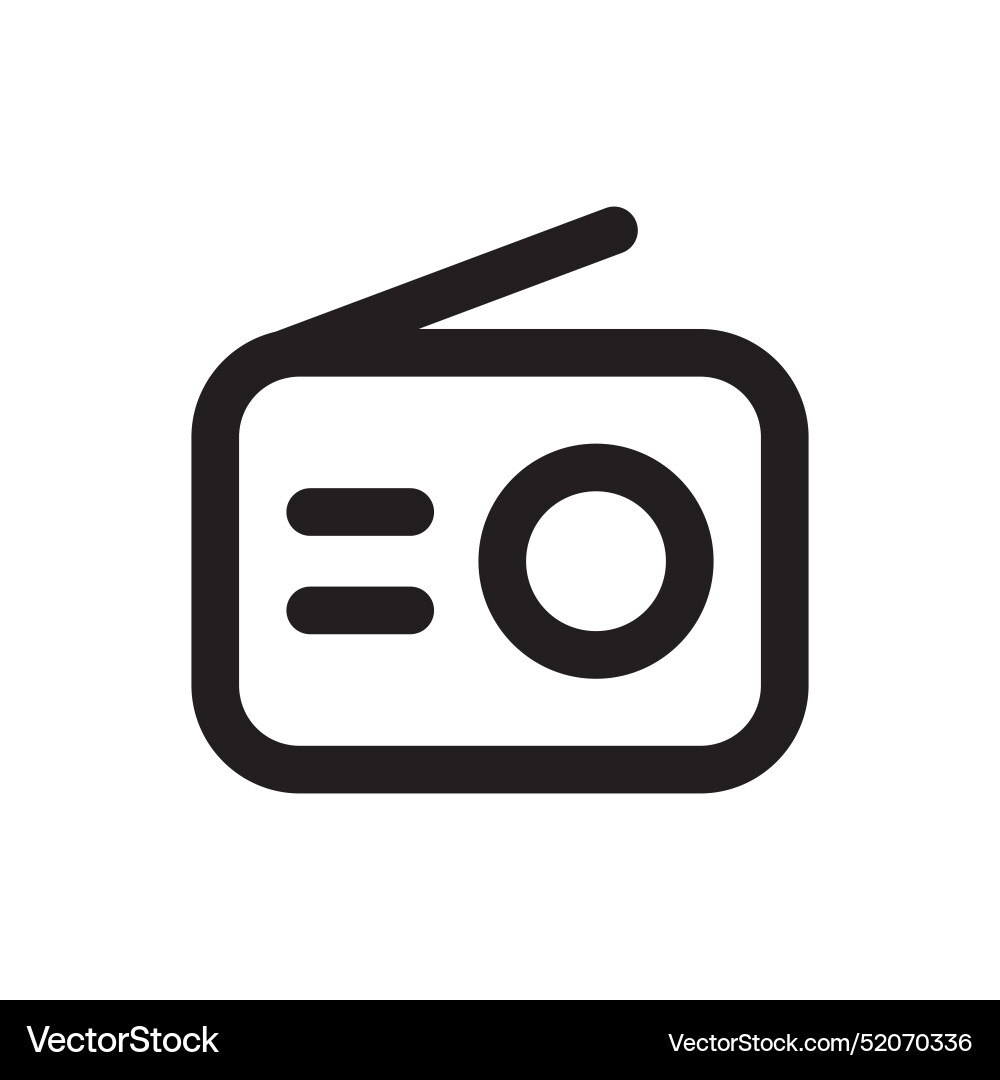 Radio icon Royalty Free Vector Image - VectorStock