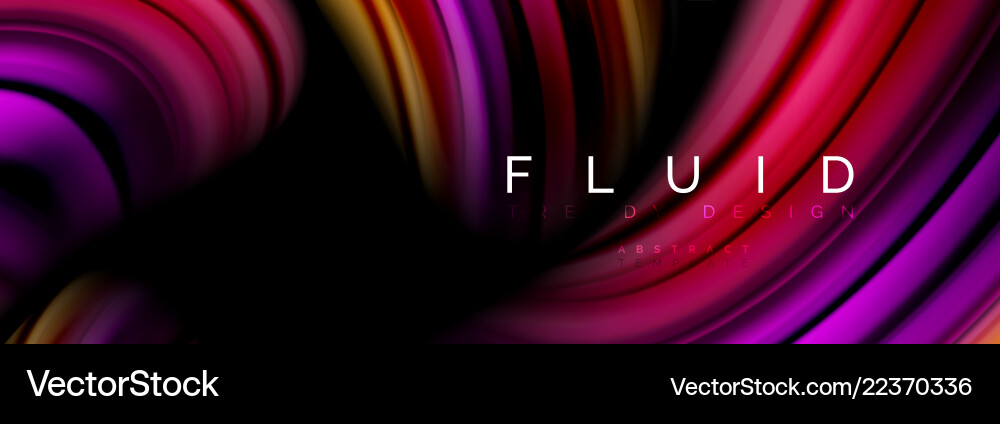 Wave fluid flowing colors motion effect Royalty Free Vector