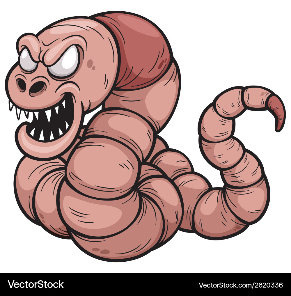 Worm Royalty Free Vector Image - VectorStock
