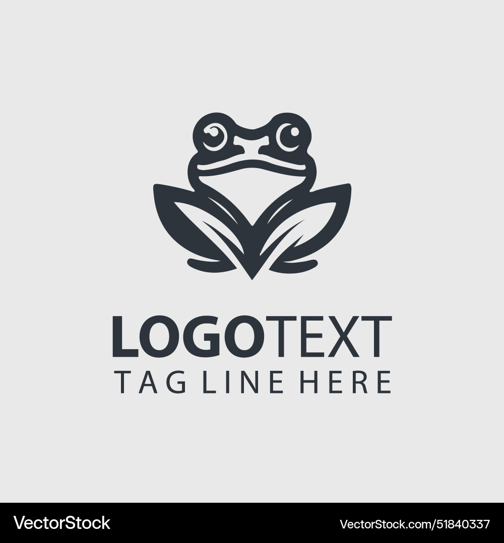 Frog logo Royalty Free Vector Image - VectorStock