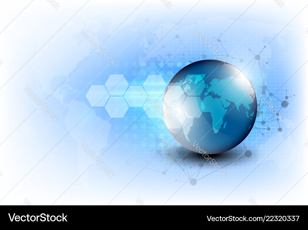 Global Technology Network Royalty Free Vector Image