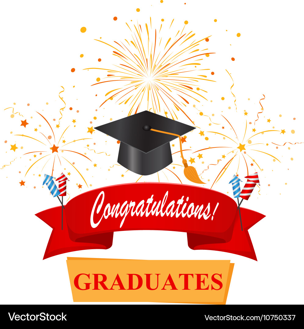 Graduation Celebration Royalty Free Vector Image