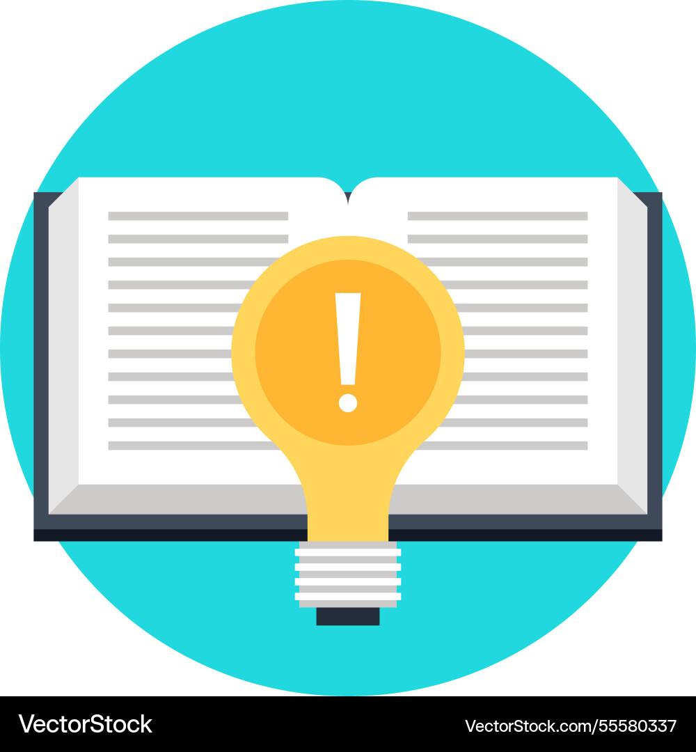 Know-how flat web icon Royalty Free Vector Image