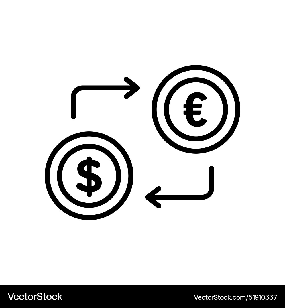 Money exchange icon perfect for currency Vector Image