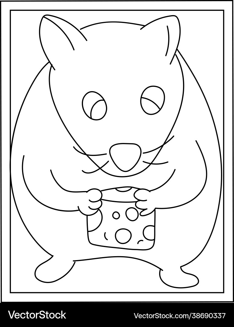 Mouse cheese Royalty Free Vector Image - VectorStock