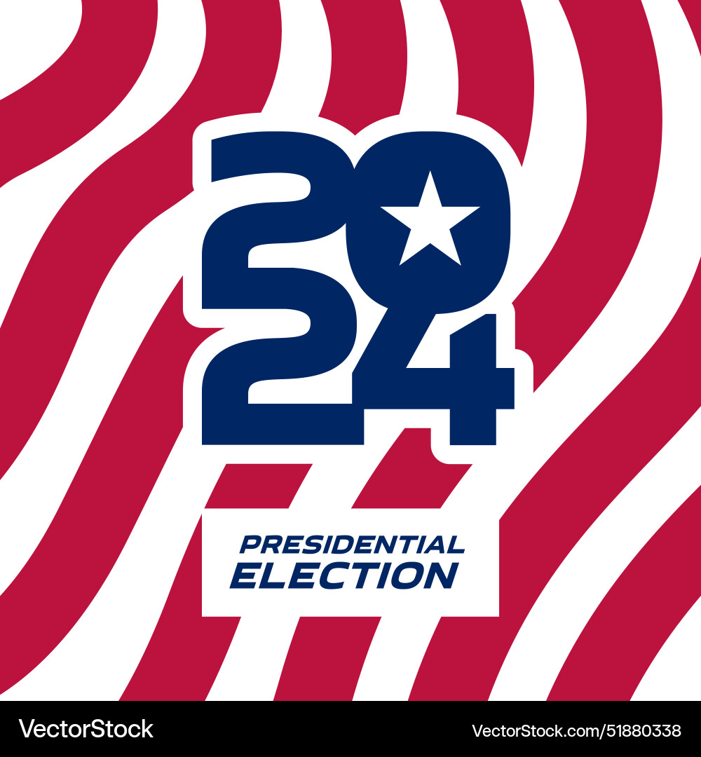 2024 us presidential election design element Vector Image