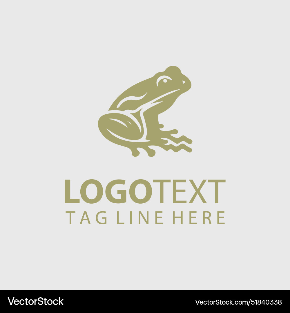 Frog logo Royalty Free Vector Image - VectorStock