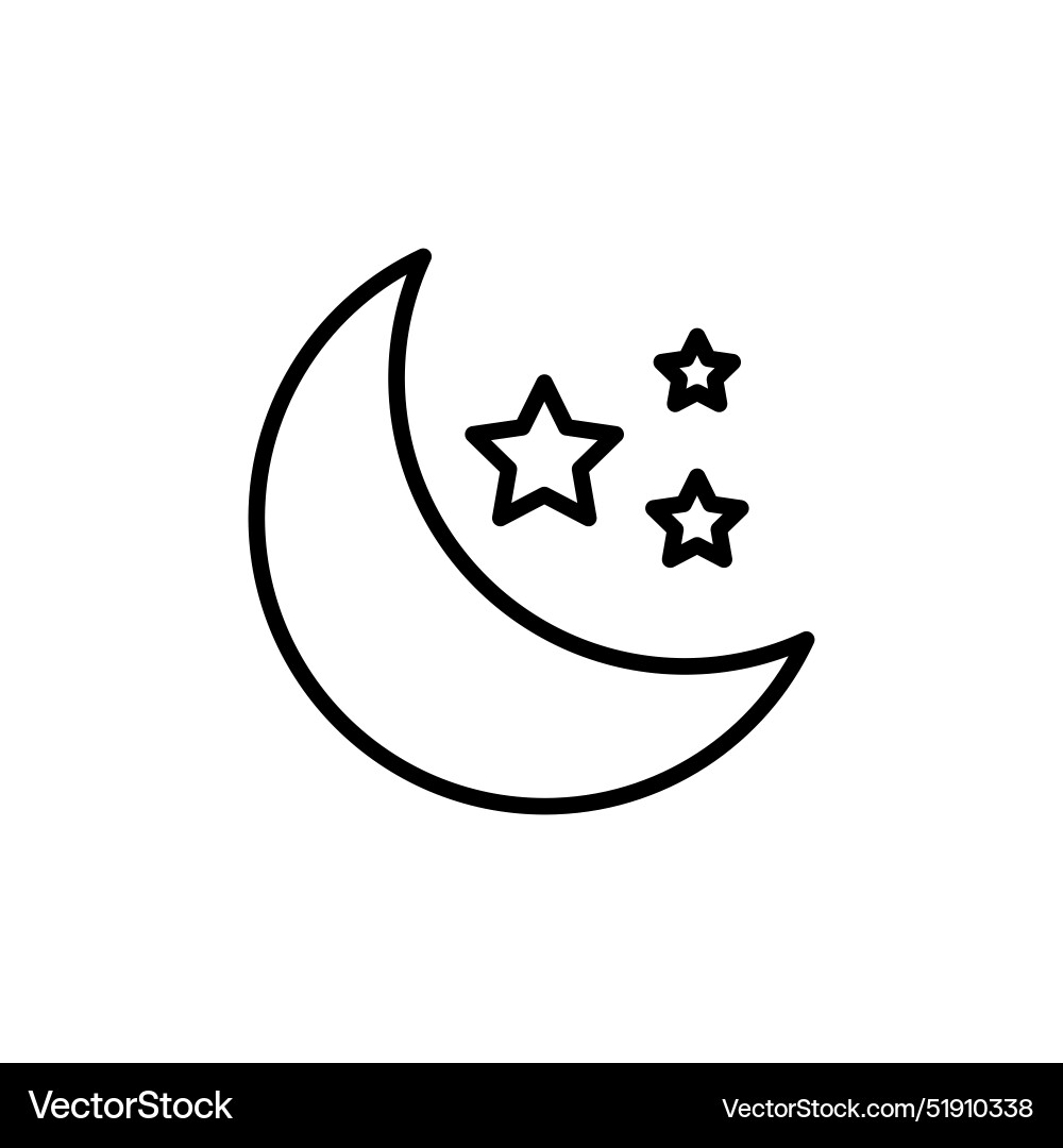 Moon icon perfect for nighttime and astronomy Vector Image