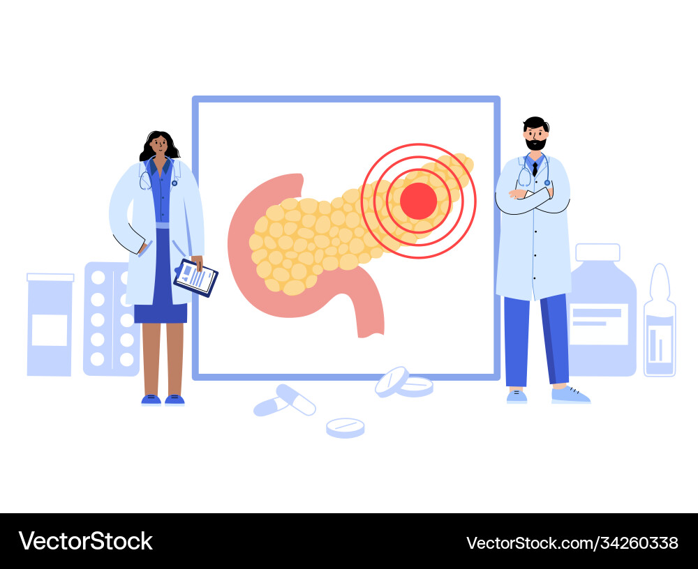 Pancreas Health Concept Royalty Free Vector Image