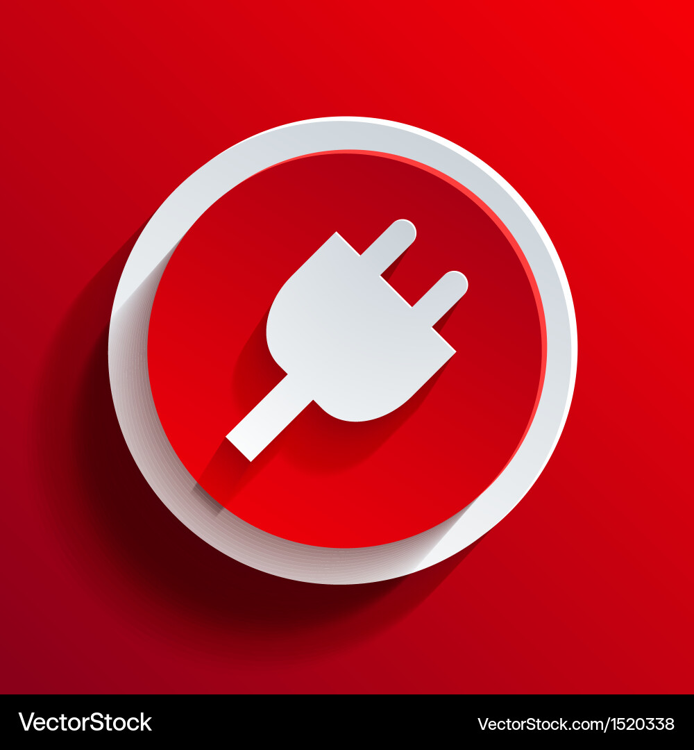 Red circle icon eps10 Royalty Free Vector Image