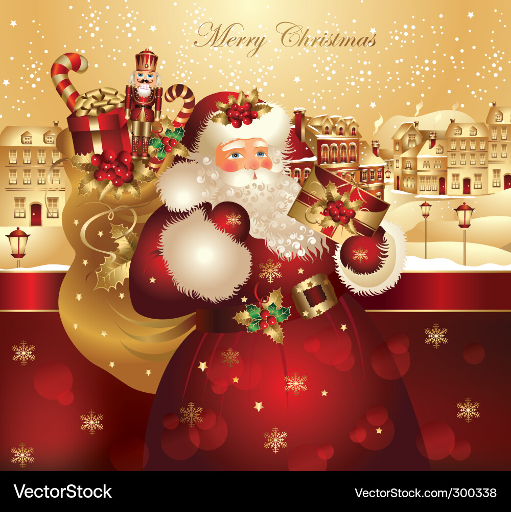 Santa claus Royalty Free Vector Image - VectorStock
