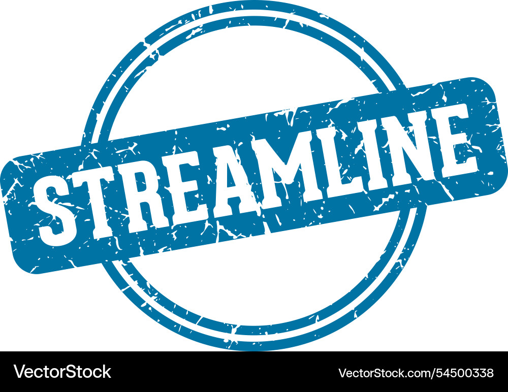 Streamline stamp Royalty Free Vector Image - VectorStock