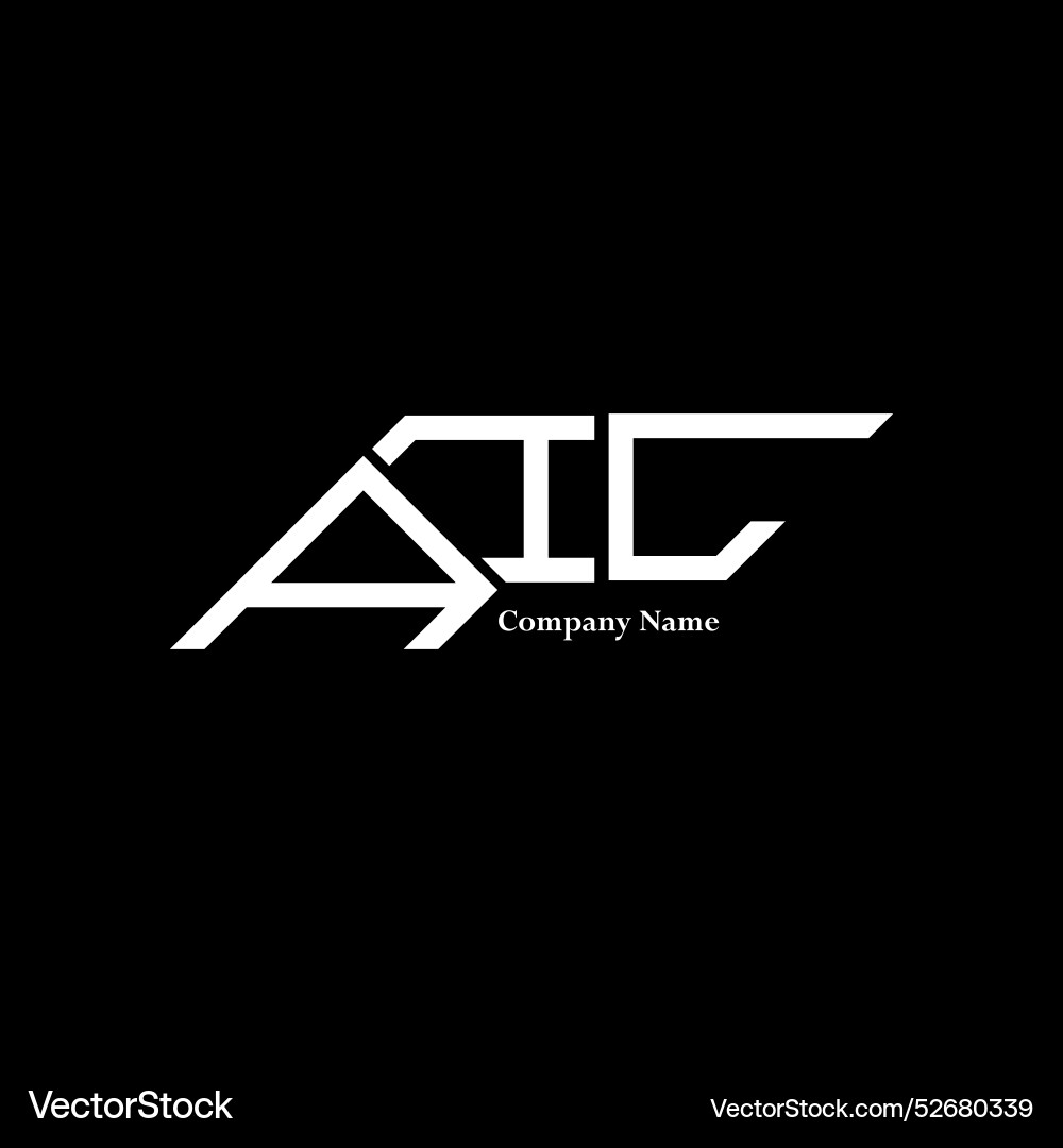 Ail logo design simple and modern Royalty Free Vector Image