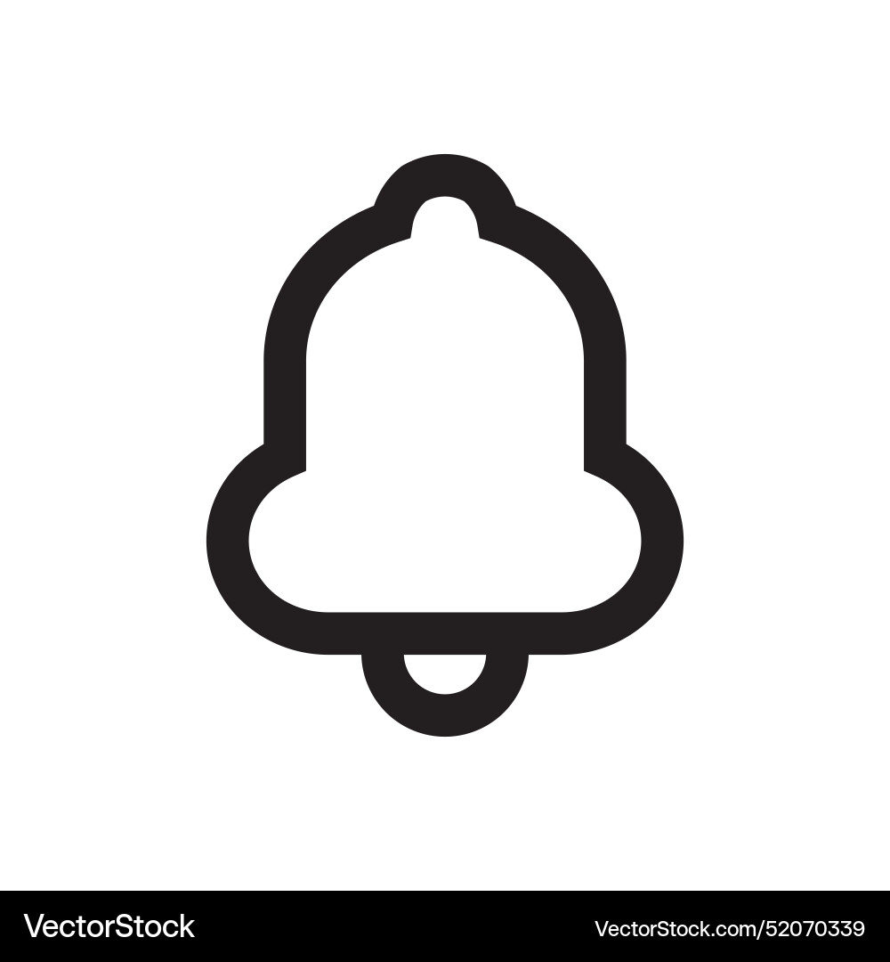 Bell icon Royalty Free Vector Image - VectorStock