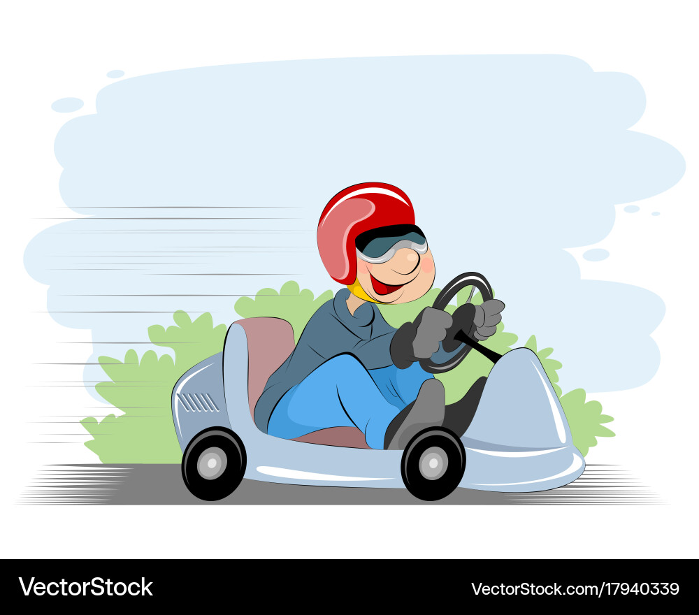 Boy and car Royalty Free Vector Image - VectorStock
