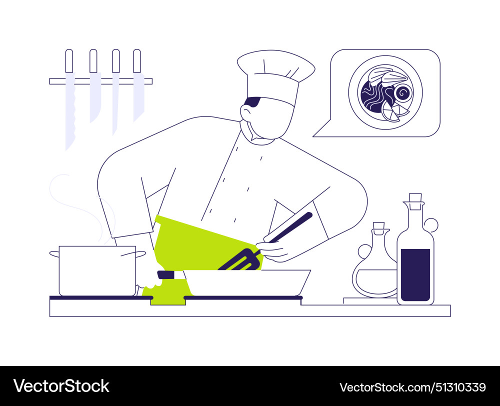 Food preparation abstract concept Royalty Free Vector Image