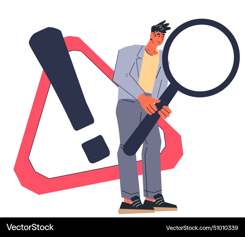 Manage risks incidents and problems in company Vector Image