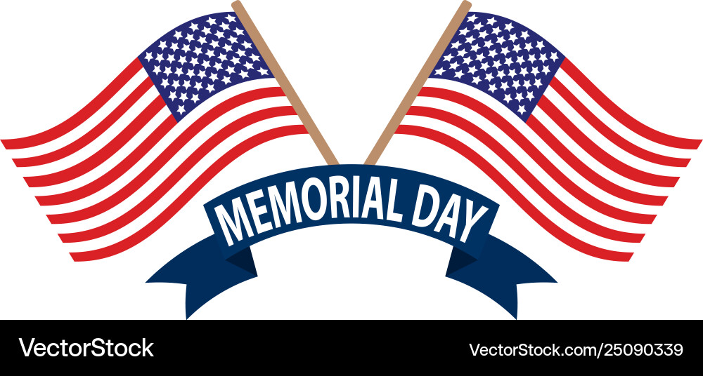 Memorial day background Royalty Free Vector Image