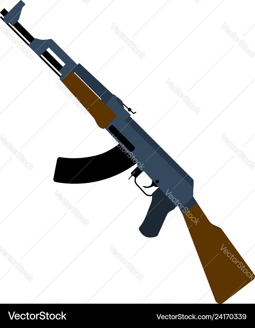 Russian weapon rifle icon Royalty Free Vector Image