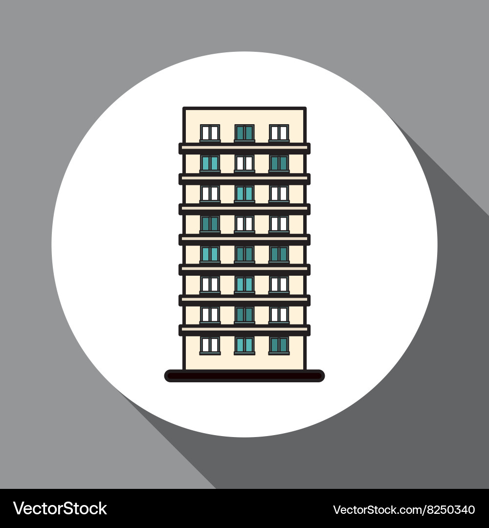 Building icon design Royalty Free Vector Image