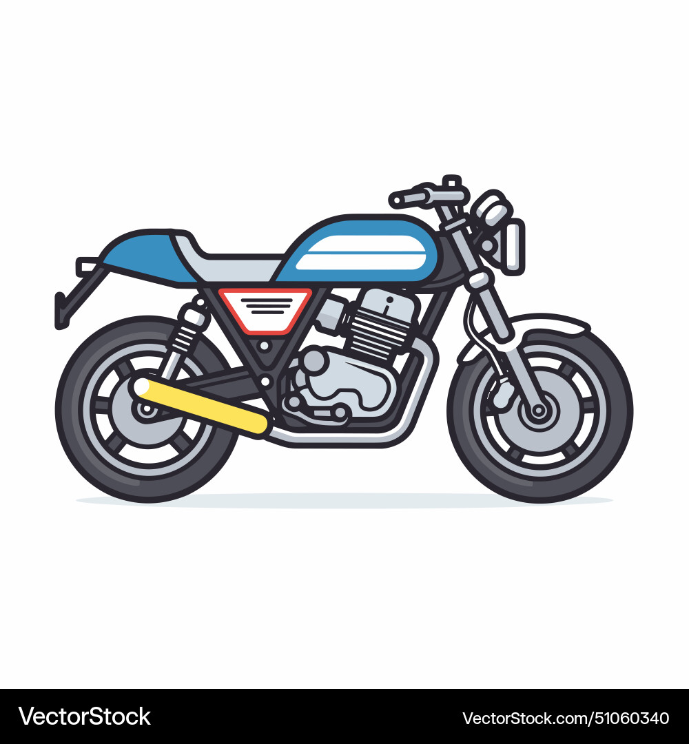 Classic motorcycle Royalty Free Vector Image - VectorStock