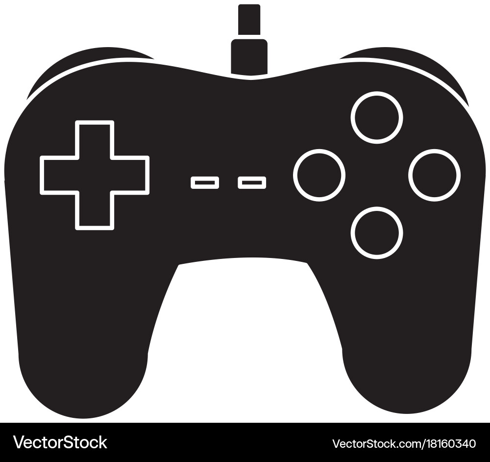 Console gamepad symbol Royalty Free Vector Image