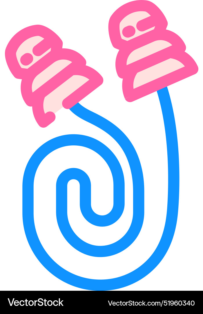 Ear plugs ppe protective equipment color icon Vector Image