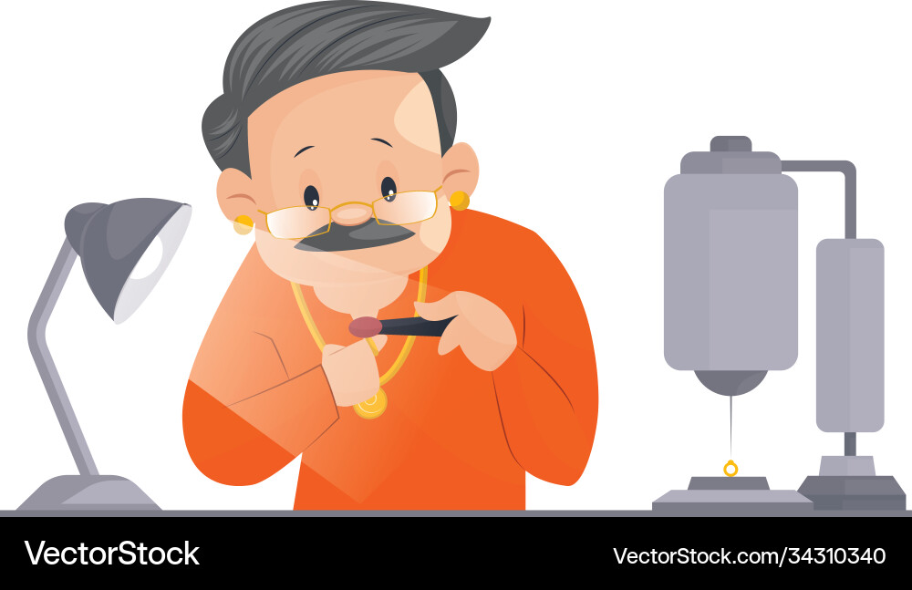 Jeweler Royalty Free Vector Image - VectorStock