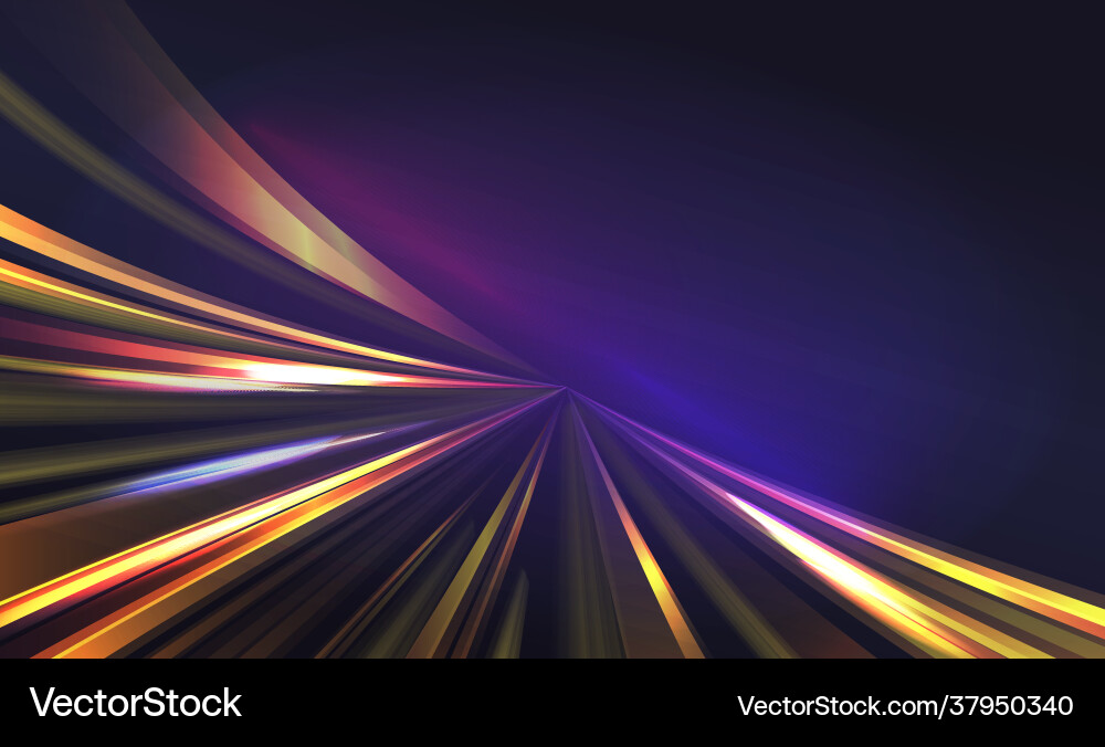 Light speed motion trail blur streak effect long Vector Image