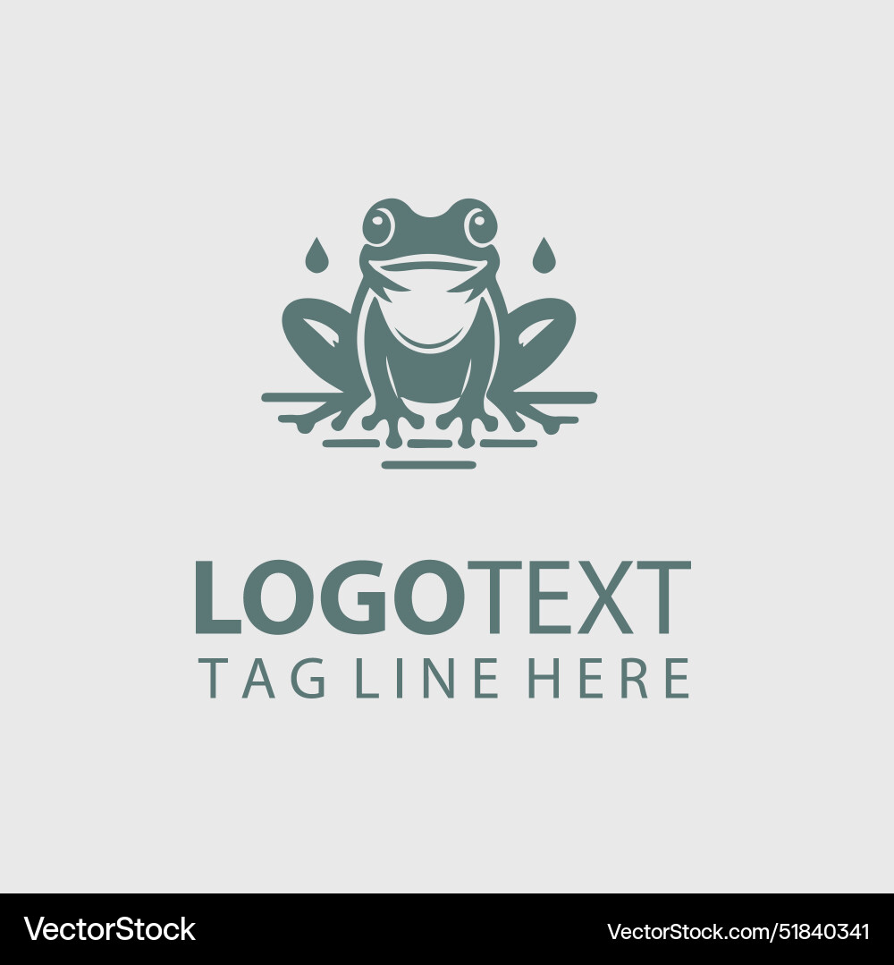 Frog logo Royalty Free Vector Image - VectorStock