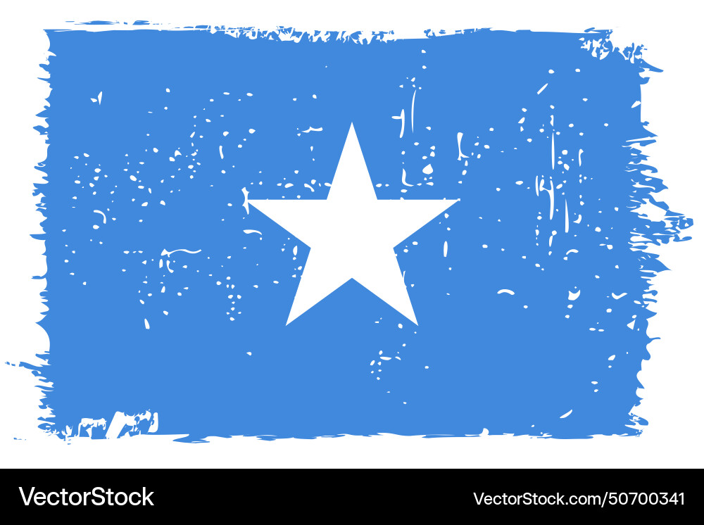 Grunge flag of somalia Royalty Free Vector Image