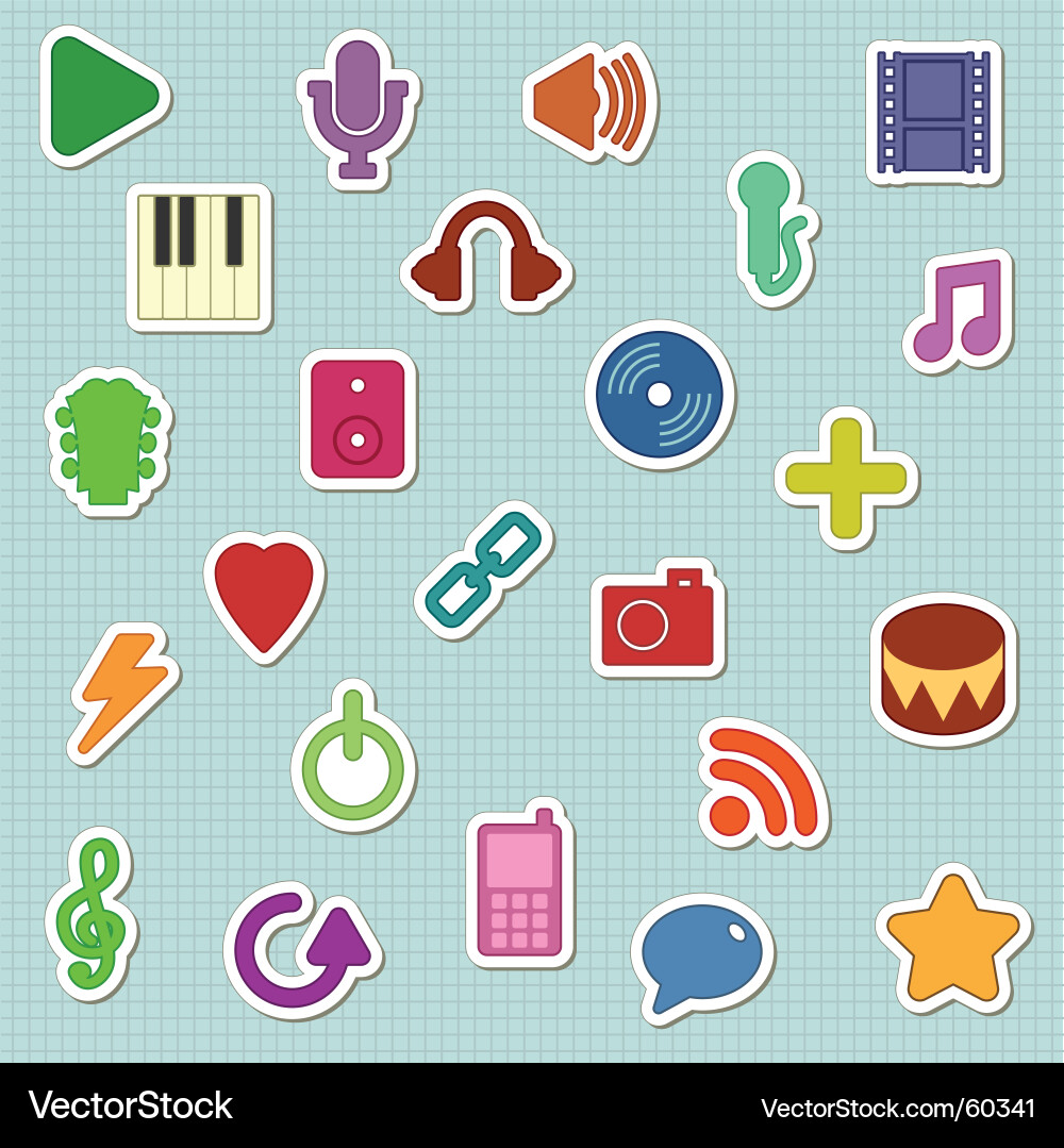 Stickers Royalty Free Vector Image - VectorStock
